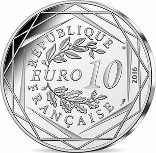 French Silver 10 Euro "The Little Prince. Visiting Notre Dame de Paris ...
