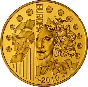 French 1/4 Oz Gold 50 Euro "1100th Anniversary of the Cluny Abbey" 2010 ...