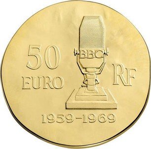 French 1/4 Oz Gold 50 Euro "Charles de Gaulle" 2015 KM# 2246 ...