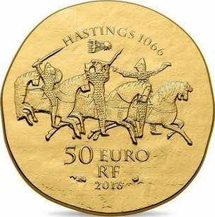 French 1/4 Oz Gold 50 Euro "Queen Mathilde" 2016 KM# 2337 ...