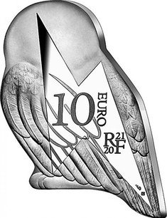 French Silver 10 Euro "Hedwig" 2021 KM# 2964 | coinscatalog.NET
