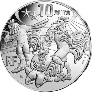 French Silver 10 Euro "World Football Champions" 2018 | coinscatalog.NET