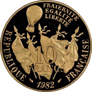 French Gold 10 Francs Modern Republic 1982 KM# P745 | coinscatalog.NET
