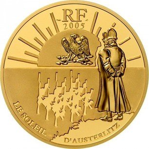 Moneda de Oro Francesa de 5 Oz y 100 Euros "200 Aniversario de la ...