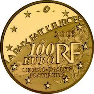 French 5 Oz Gold 100 Euro "60th Anniversary of the End of the Second ...