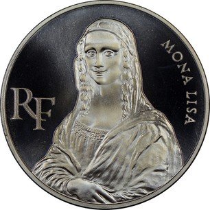 French Silver 100 Francs "Essai - Bicentennial of the Louvre - Mona ...