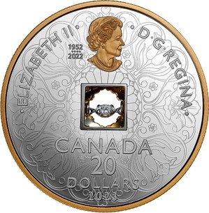 Canadian Silver 20 Dollars "Dancing Diamond. Sparkle of the Heart" 2023 ...