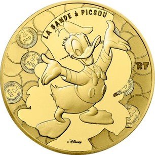 French Gold 200 Euro "Donald Duck" 2017 | coinscatalog.NET