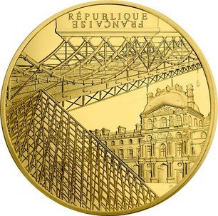 French Gold 200 Euro "Louvre" 2018 KM# 2544 | coinscatalog.NET