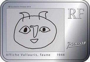 French Silver 500 Euro "Pablo Picasso" 2010 KM# 1712 | coinscatalog.NET