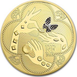 French Gold 5000 Euro "Jewelry House "Van Cleef & Arpels"" 2016 KM ...
