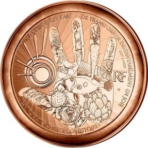 French Gold 5000 Euro "Chef Guy Savoy" 2017 | coinscatalog.NET