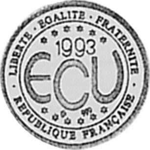 French Silver ECU Modern Republic 1993 X# 61 | coinscatalog.NET
