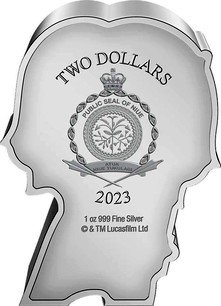 Niuean 1 Oz Silver Two Dollars "Charles III Luke Skywalker" 2023 | coinscatalog.NET