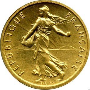 French Gold 1/2 Franc "Piedfort" 1981 KM# Pn697 | coinscatalog.NET