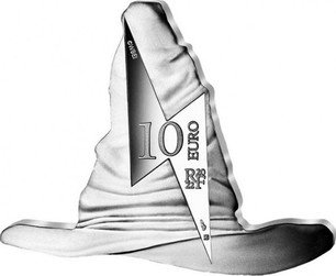 French Silver 10 Euro "Magic Sorting Hat" 2022 KM# 3092 | coinscatalog.NET