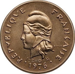French Nickel-Bronze 100 Francs "Essai" 1976 KM# E4 | coinscatalog.NET