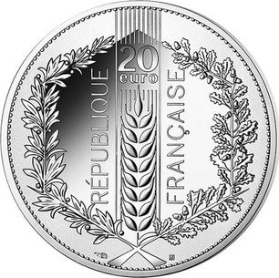 French Silver 20 Euro "The Wheat" 2022 KM# 3098 | coinscatalog.NET