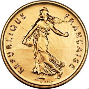 French Gold 5 Francs "The Sower" 1973 KM# P481 | coinscatalog.NET