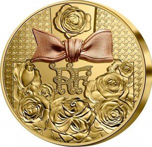 French Gold 5000 Euro "75 Years Since the Creation of Dior" 2021 KM ...
