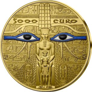 French Gold 5000 Euro "The Louvre" 2022 | coinscatalog.NET