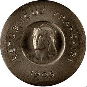 French Nickel 10 Centimes "Essai by Francois Rude" 1905 | coinscatalog.NET