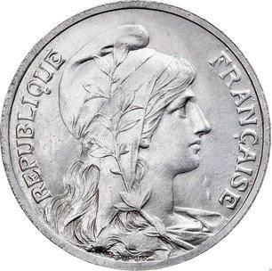 French Aluminum 10 Centimes "Essai - Dupuis" 1908 KM# E40 ...