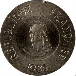French Nickel 10 Centimes "Francois Rude. Essai" 1905-1906 ...