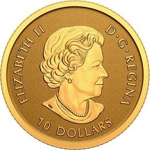 Canadian 1/4 Oz Gold 10 Dollars "Moose. Bullion" 2022 | coinscatalog.NET