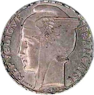 French Aluminum 100 Francs "Essai by Lucien Bazor" 1929 | coinscatalog.NET