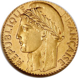 French Gold 100 Francs "Pattern of Henri Dropsy" 1929 KM# E53 ...