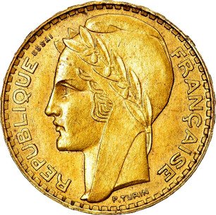 French Gold 100 Francs "Pattern of Turin" 1929 KM# E58 | coinscatalog.NET