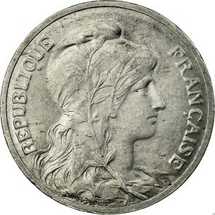 French Aluminum 5 Centimes "Essai. Dupuis" 1908 | coinscatalog.NET