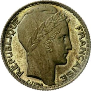 French Copper-Nickel 5 Francs "Pattern of Turin" 1933 | coinscatalog.NET