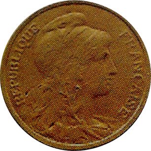 French Gold plated Bronze 1 Centime "Piedfort without the word essay on ...