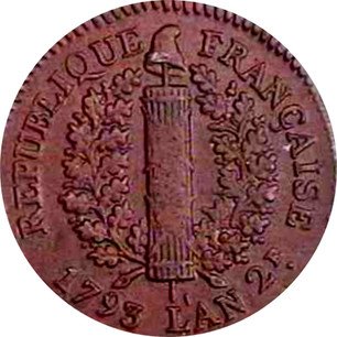 French Bronze plated Tin 1 Decime "Essai" 1870 | coinscatalog.NET