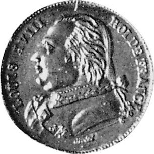 French 1 Sou "Louis XVIII. Essai Non-Denominated" 1815-1824 KM# E6 ...