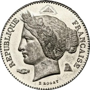 Lata Francesa de 10 Céntimos "Libertine with Radiant Level Essai by ...