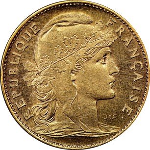 French Gold 10 Francs "Essai" 1899 KM# Pn100 | coinscatalog.NET