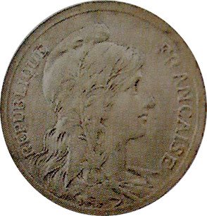 French Silver 2 Centimes "Matte blank" 1898 | coinscatalog.NET