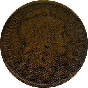 French Bronze 2 Centimes "Piedfort" 1898 | coinscatalog.NET
