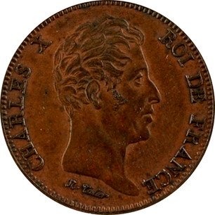 French Copper 2 Francs "Hybrid. Duke and Duchess de Berry Visit to ...