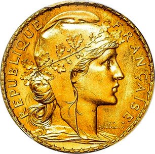 French Gold 20 Francs "Piedfort" 1899 KM# P250 | coinscatalog.NET
