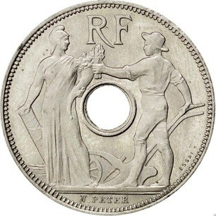 French Nickel 25 Centimes "Essai. Peter" 1913 | coinscatalog.NET