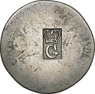 French Silver 40 Sous "Guadeloupe British Occupation" 1811 KM# 22 ...