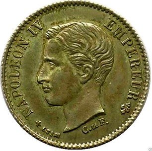 French Silver 50 Centimes "Napoleon IV Pretender Essai" 1874 X# E41 ...