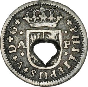 French Silver 1/2 Bit "Martinique" 1764 KM# 6 | coinscatalog.NET