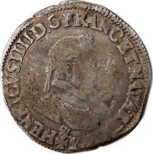 French Silver 1/2 Franc "Henri IV. Aix" 1594-1605 | coinscatalog.NET
