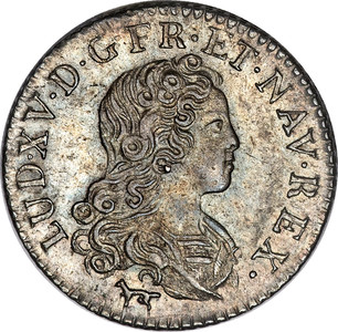 French Silver 1/4 ECU "Louis XV" 1720 | coinscatalog.NET