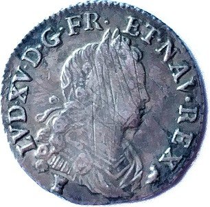 French Silver 1/4 ECU "Navarre. Louis XV" 1718 | coinscatalog.NET